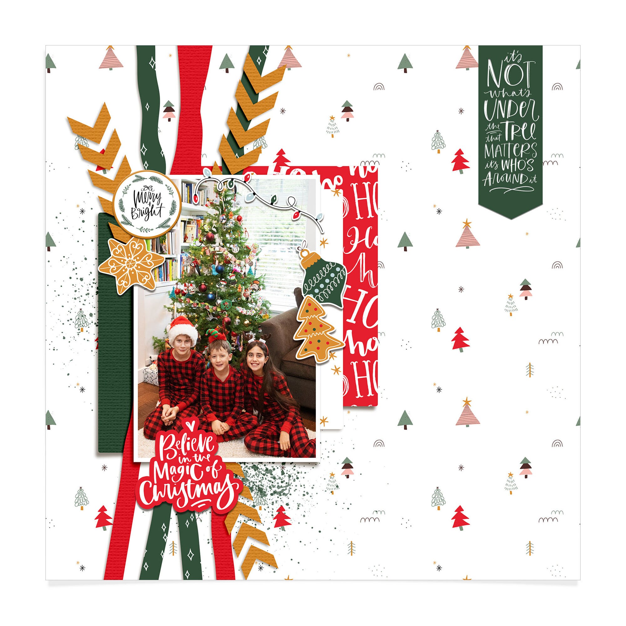 Dear Santa Digital Scrapbooking Kit Digital Christmas Paper - Etsy