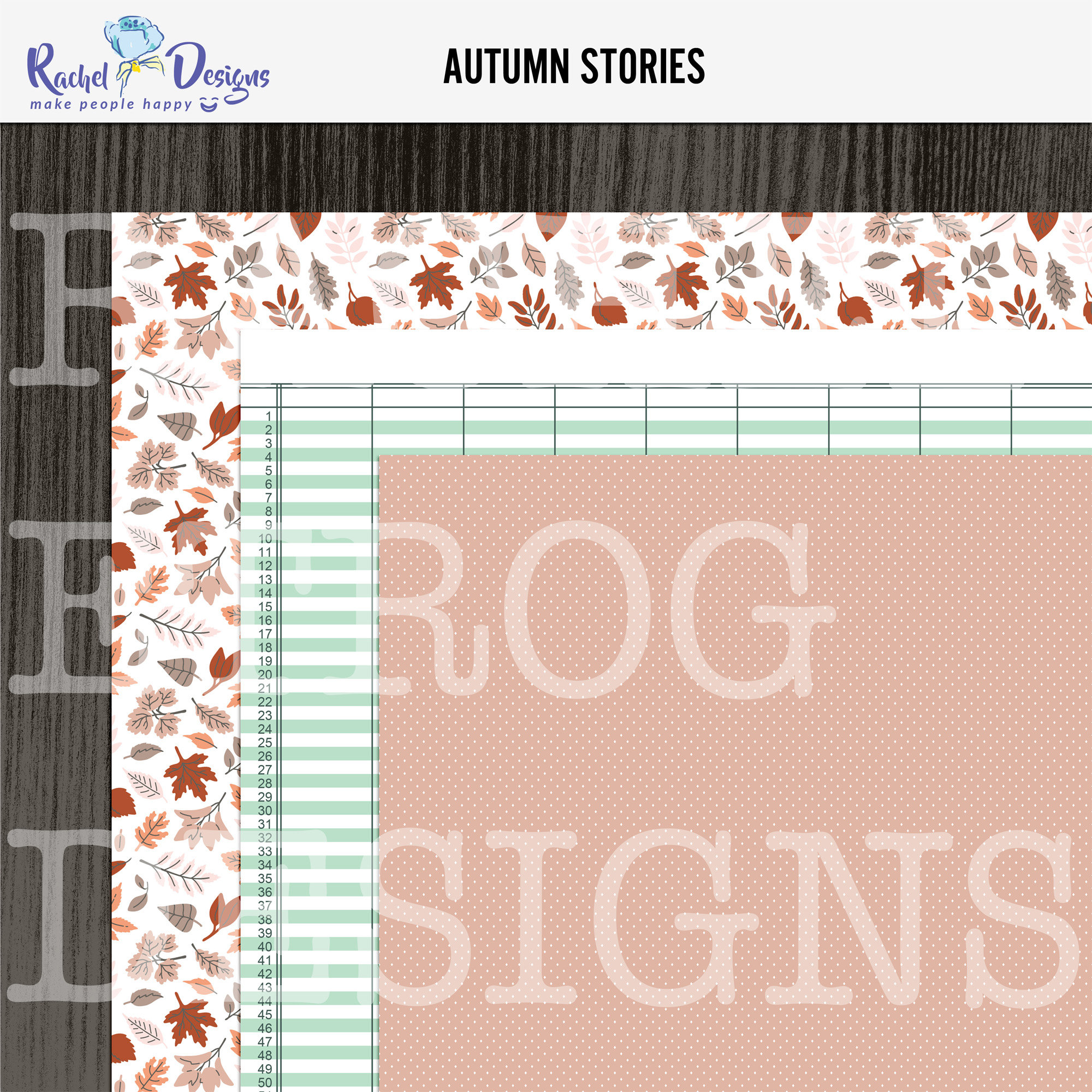 Autumn Stories Digital Paper Pack, Autumn Papers, Fall Digital ...