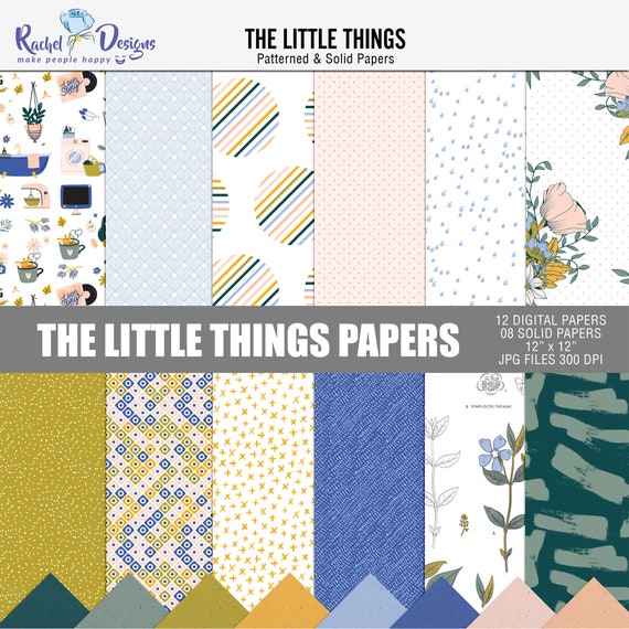 The Little Things Digital Paper Pack Printable Papers | Etsy
