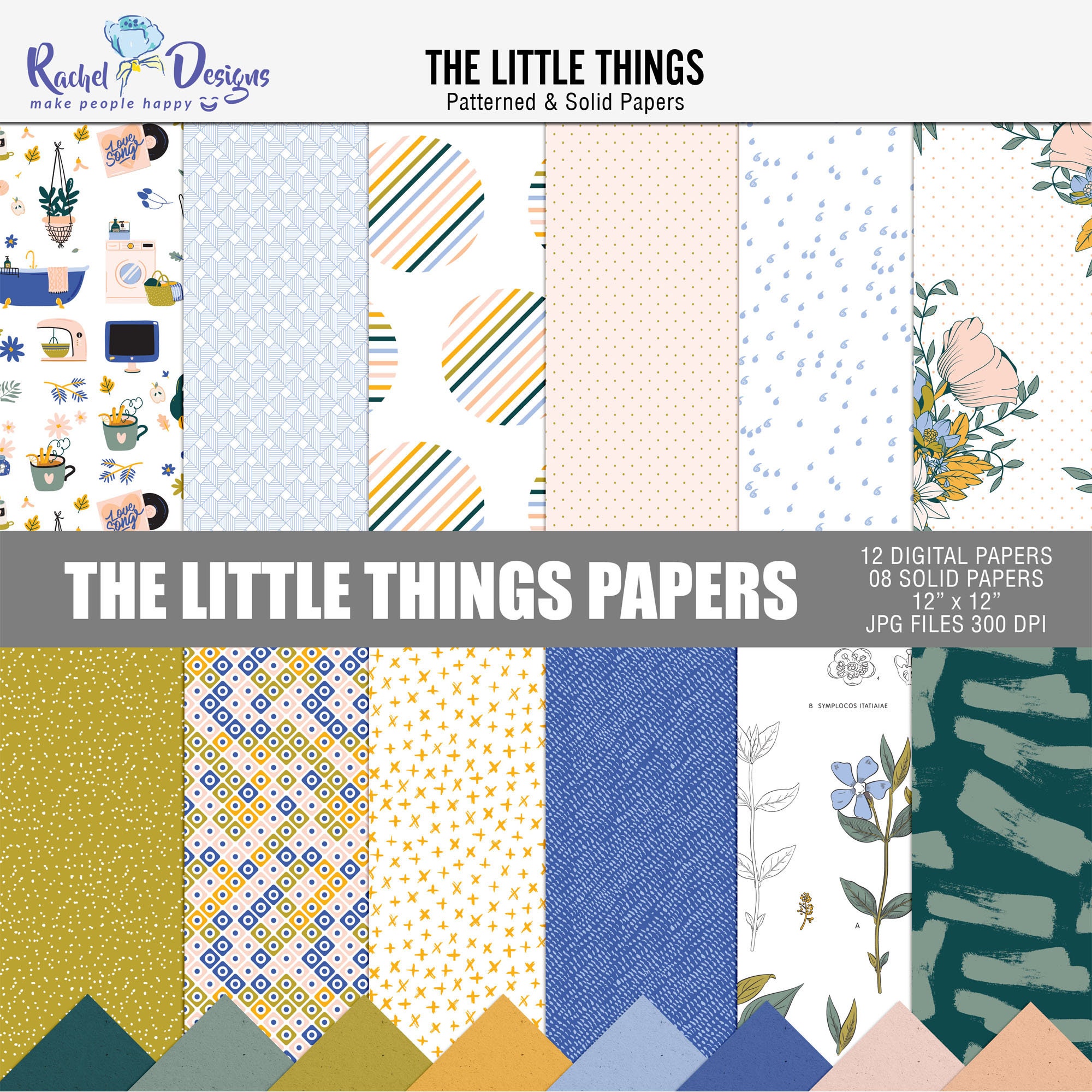 The Little Things Digital Paper Pack Printable Papers - Etsy