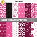 Valentine's Digital Paper Pack Printable Love Digital - Etsy