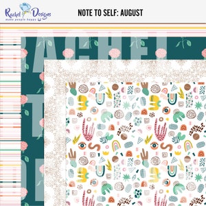 Note to Self August Digital Scrapbooking Kit, Free Spirit Printable ...