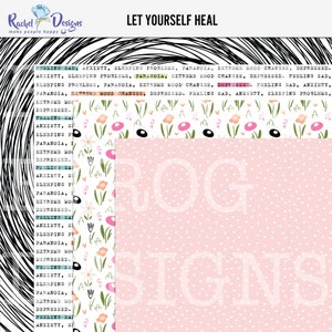 Let Yourself Heal Digital Paper Pack, Mental Health Digital ...