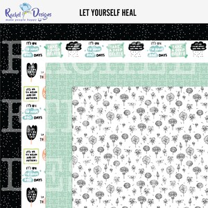 Let Yourself Heal Digital Paper Pack, Mental Health Digital ...