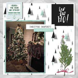 Christmas Cheer Digital Scrapbooking Kit, Digital Christmas Paper Pack ...