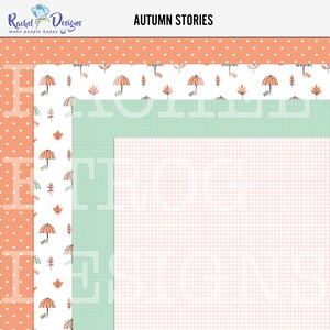 Autumn Stories Digital Scrapbook Collection, Autumn Digital Elements ...