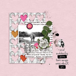 You're My Favorite Digital Scrapbooking Collection, Digital Elements ...