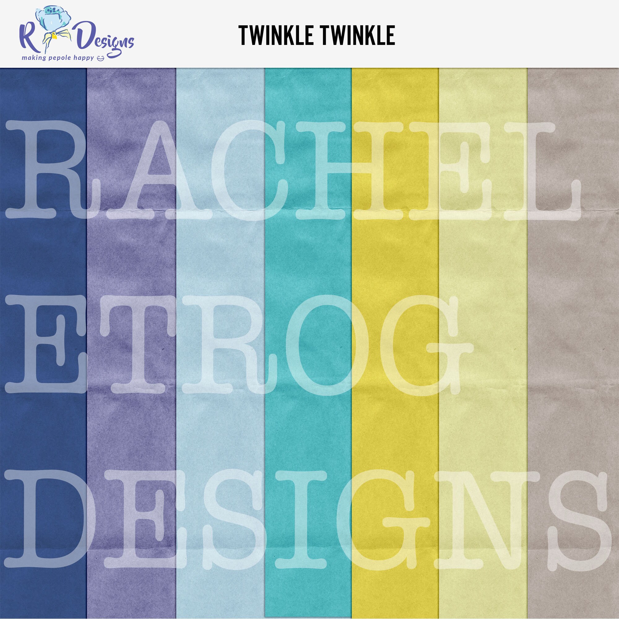 Printable Twinkle Twinkle Digital Paper Pack, Kids Digital Paper Wrap ...