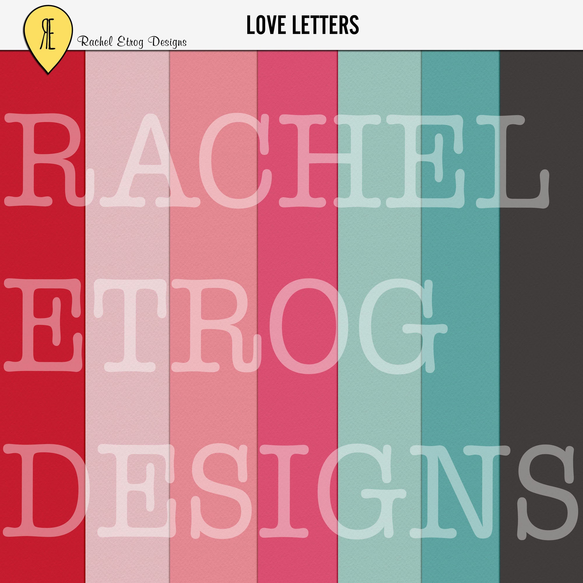 Love Letters Digital Scrapbooking Kit Mix Scrapbooking | Etsy