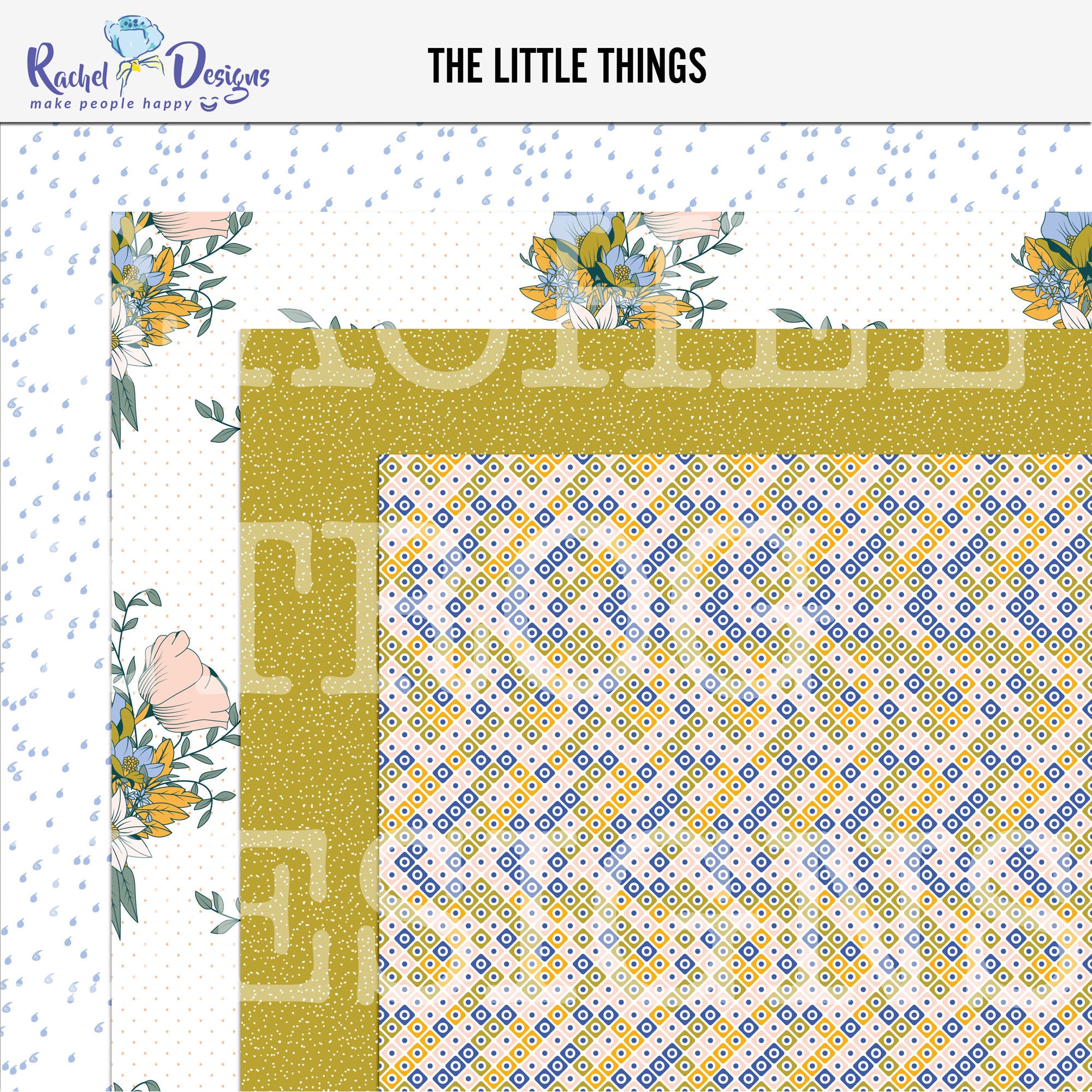 The Little Things Digital Scrapbook Kit, Digital Everyday Elements ...