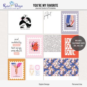 You're My Favorite Digital Scrapbooking Collection, Digital Elements ...