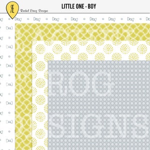 Baby Boy Printable Digital Paper Pack, Baby Boy Digital Scrapbook ...