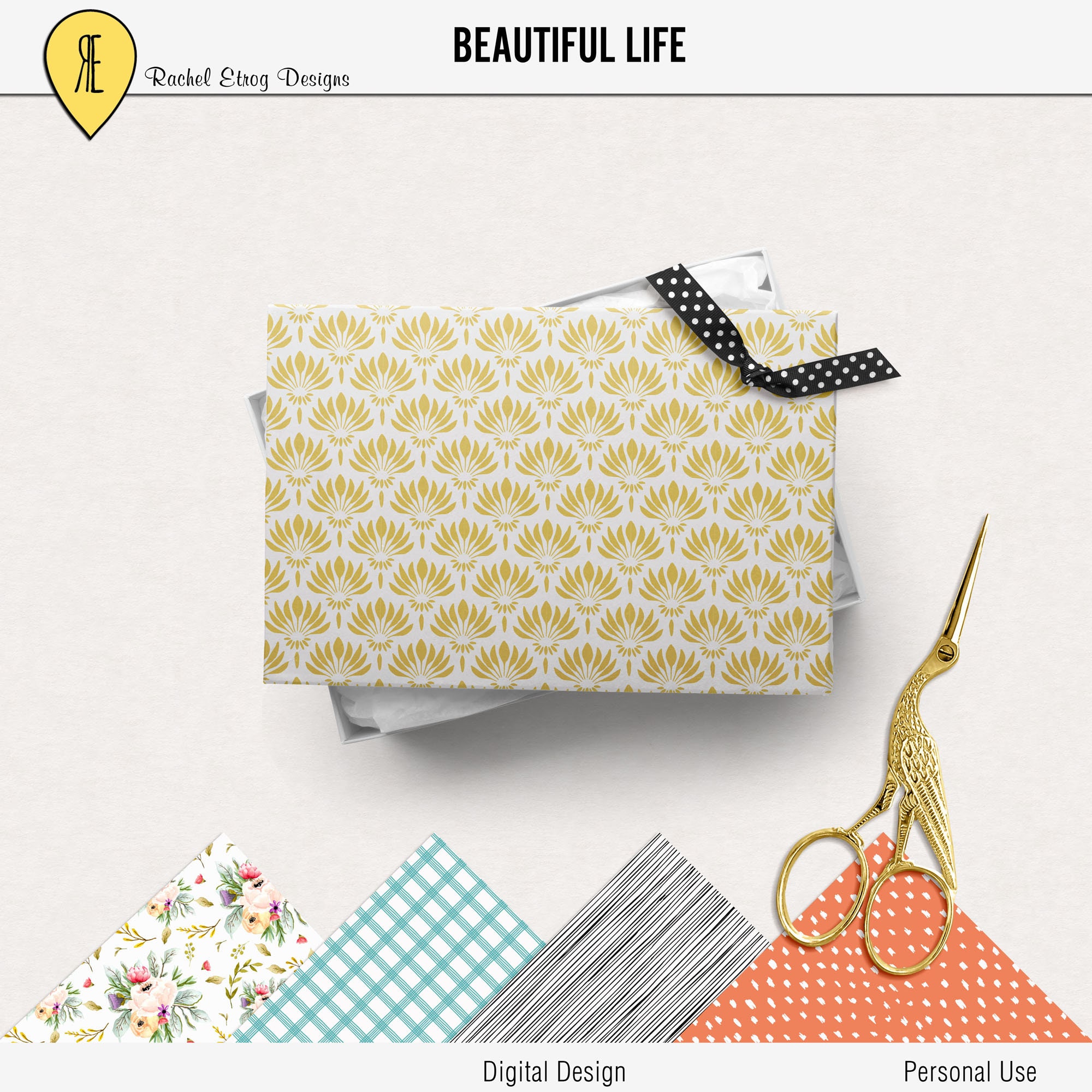 Digital Scrapbook Paper Pack Digital Texture Pattern - Etsy