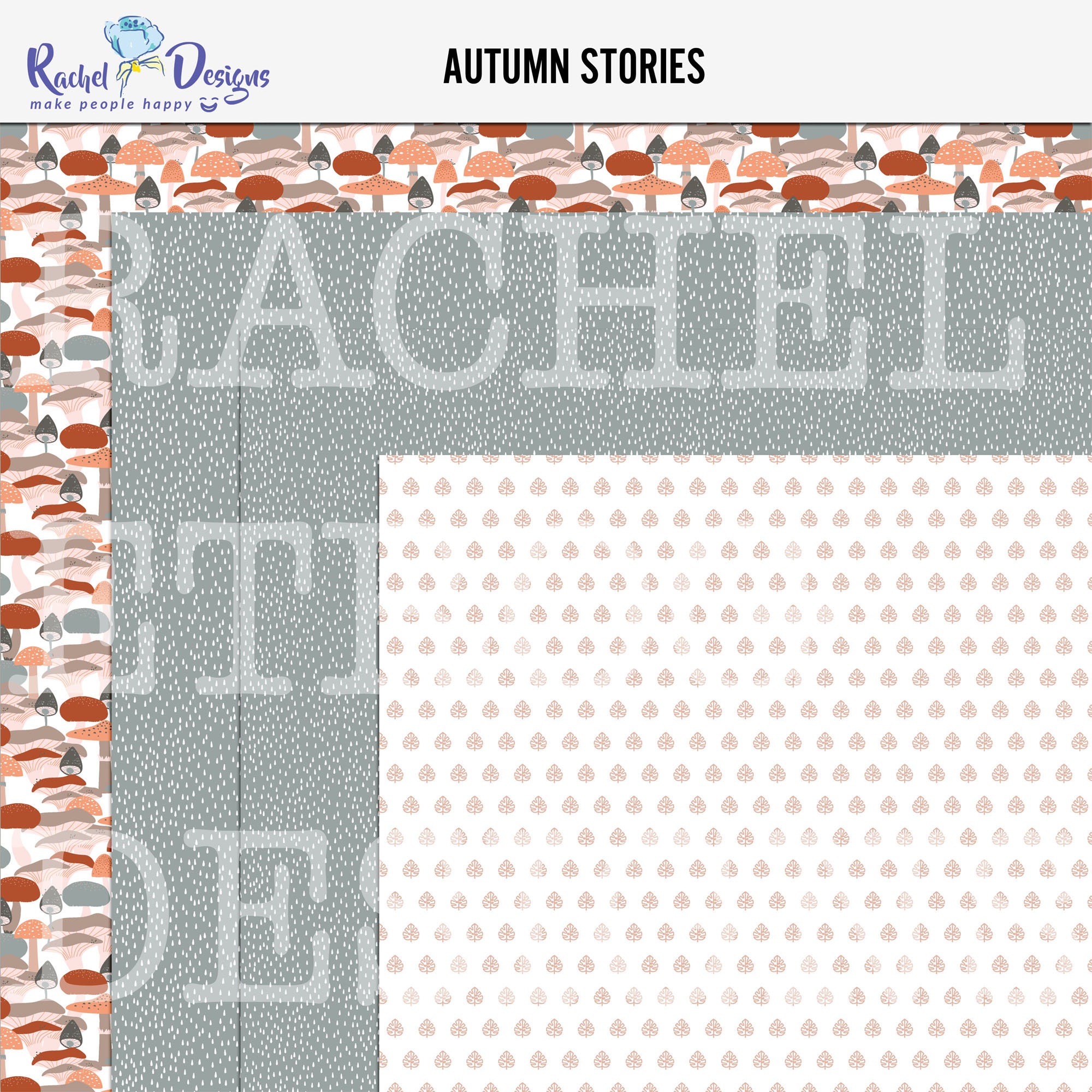 Autumn Stories Digital Paper Pack, Autumn Papers, Fall Digital ...