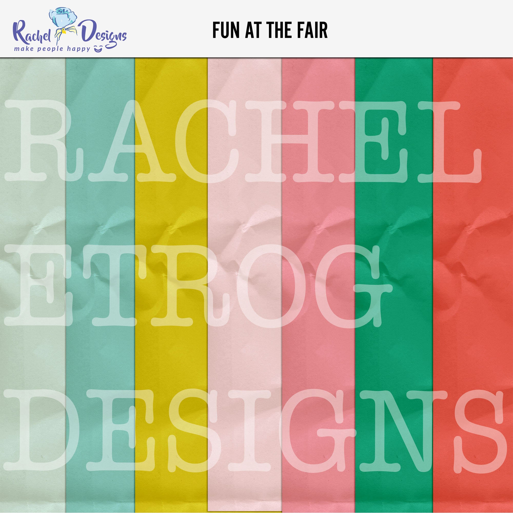 Fun at the Fair Digital Paper Pack, Printable Fun Fair Papers, Fun Fair ...