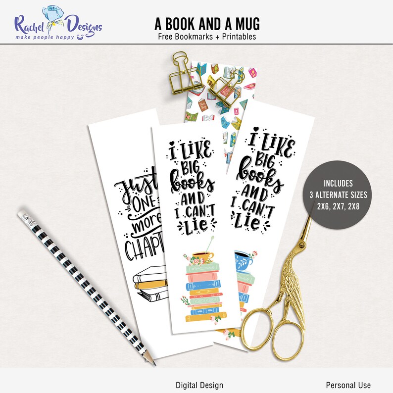 A Book and a Mug Digital Scrapbooking Collection Reading - Etsy Israel