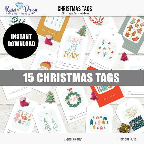 Beautiful Printable Christmas Gift Tags