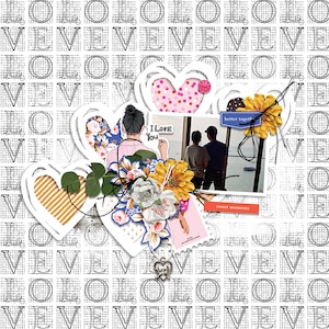 You're My Favorite Digital Scrapbooking Collection, Digital Elements ...