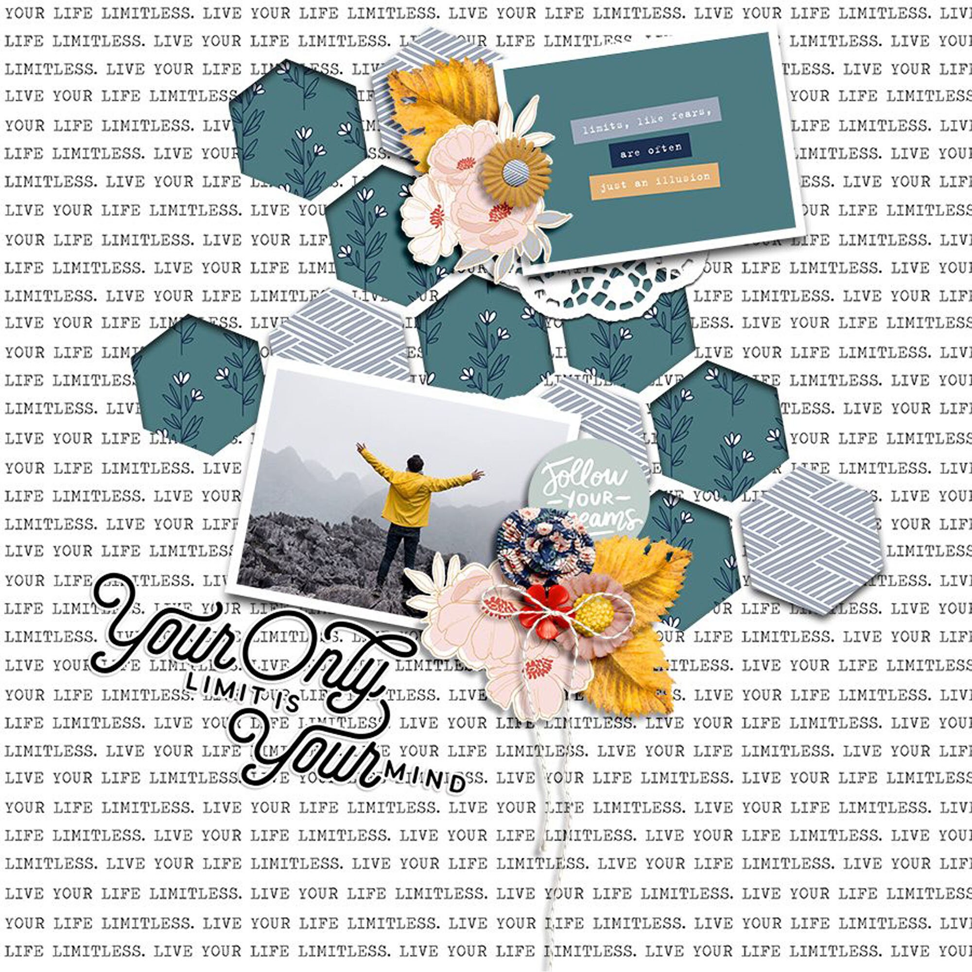 Limitless Digital Scrapbooking Elements, Printable Scrapbook Elements ...