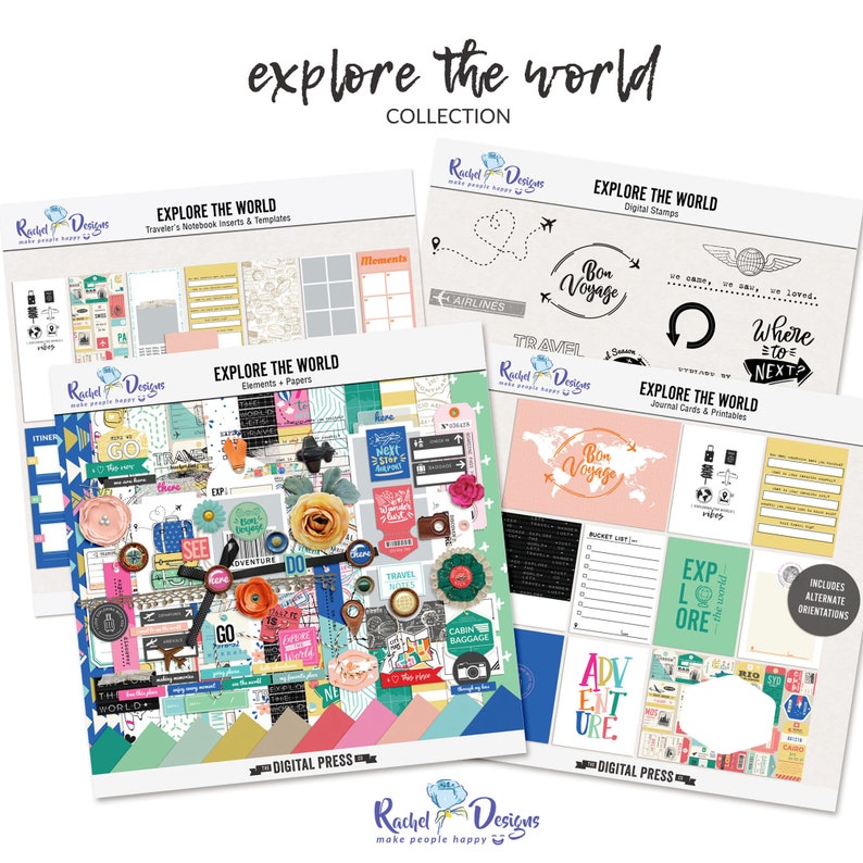 Explore the World Digital Collection, Travel Digital Elements ...