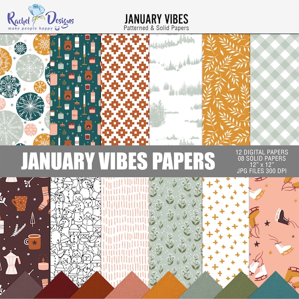 Digital Scrapbook Paper - Etsy