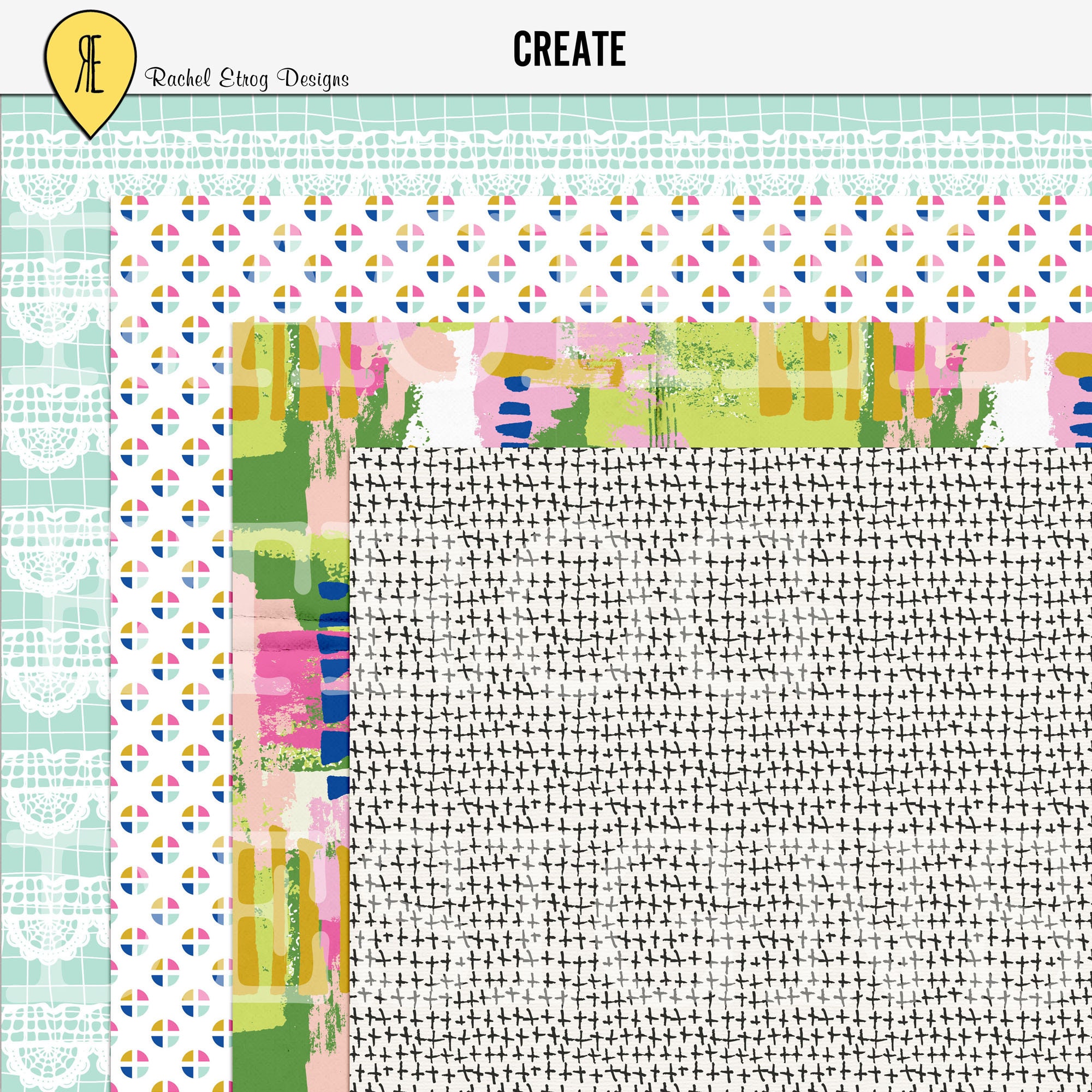 Create Digital Papers Pack Printable Abstract Papers Digital - Etsy