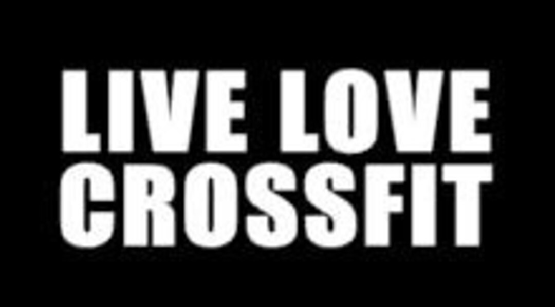 Live Love Crossfit Car Decal Etsy