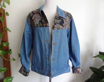 Tribal jean jacket | Etsy