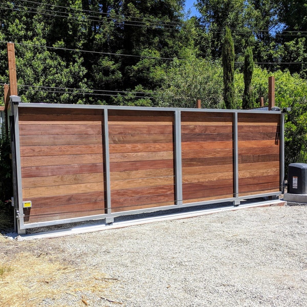 Wooden Driveway Gate Kit - Etsy