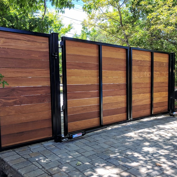 Wooden Driveway Gate Kit - Etsy