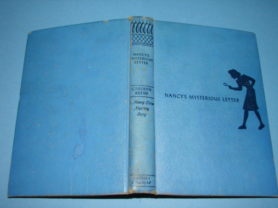 Nancy Drew #8 Nancy's Mysterious Letter Solid Blue Orig Text - Etsy