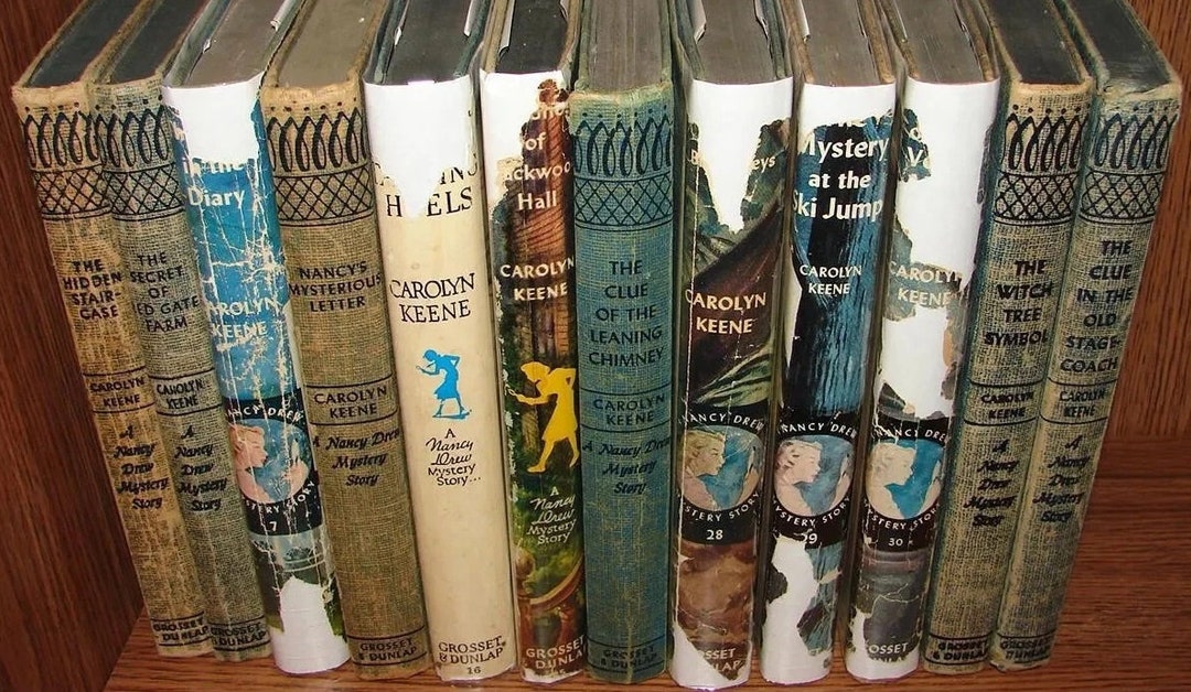 12 Vintage Tweed Nancy Drew Books Most Original Text Reading Copies ...