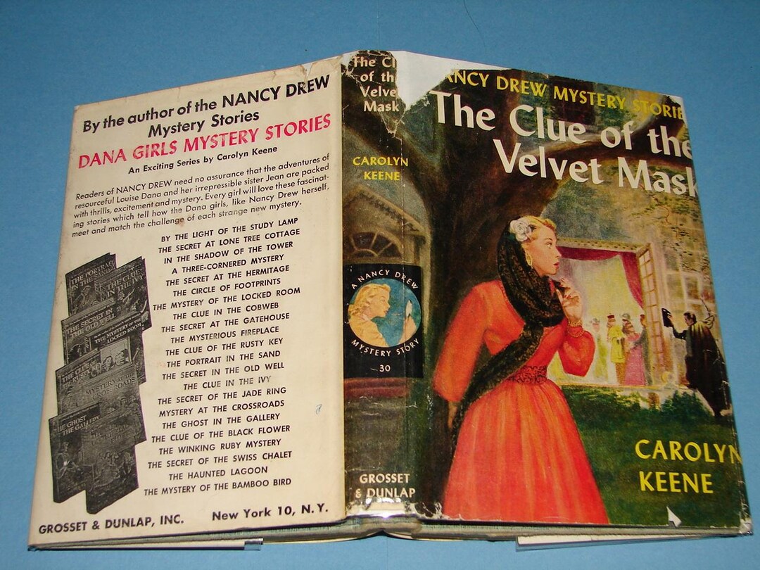 Nancy Drew #30 Clue of the Velvet Mask Orig Text DJ - Etsy
