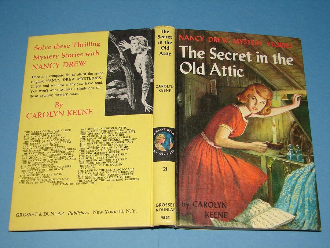 Nancy Drew #21 Secret in the Old Attic Original Text Book - Etsy