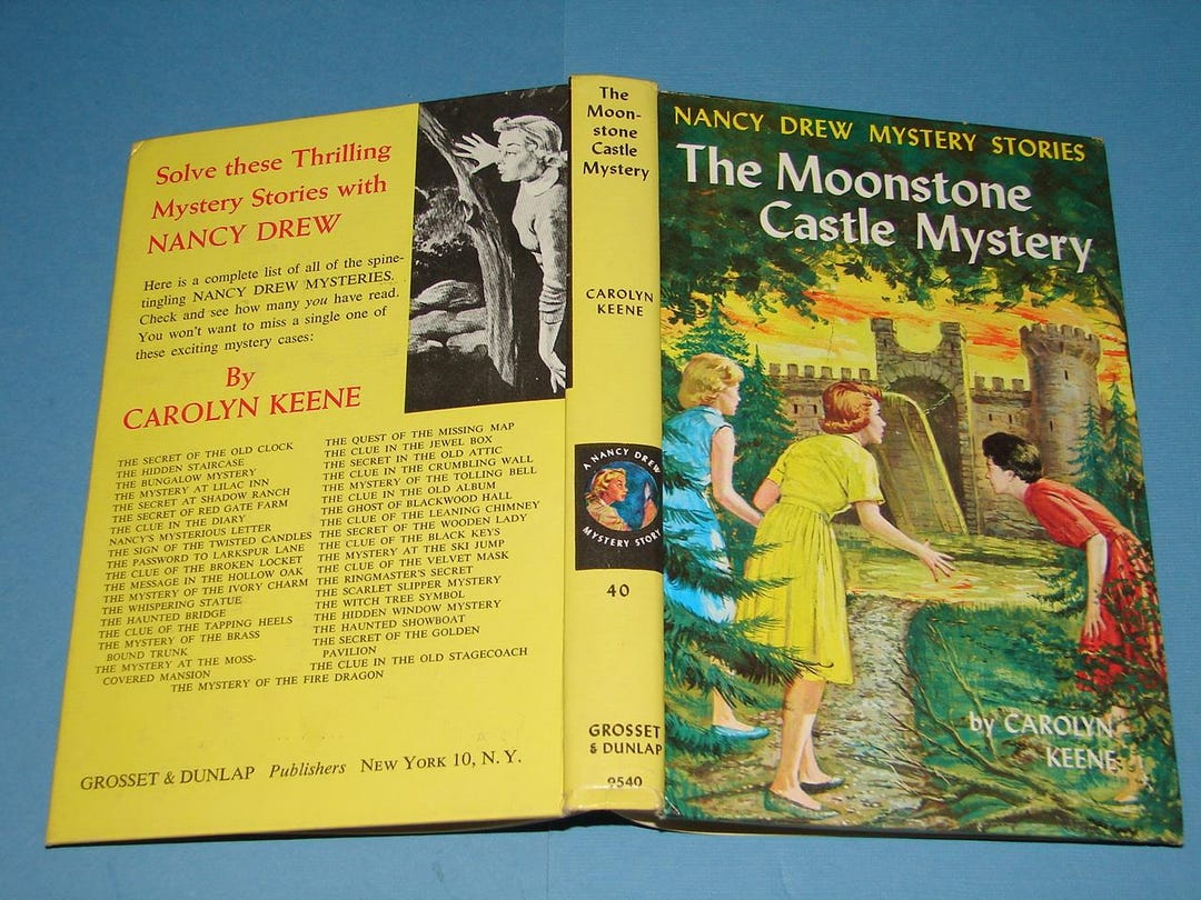 Nancy Drew #40 Moonstone Castle Mystery Book - Etsy