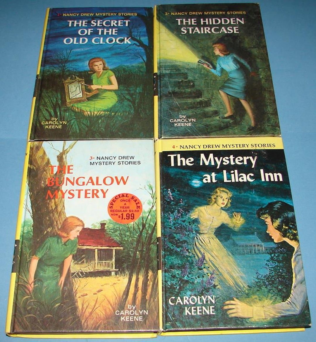 Nancy Drew Starter Set #1-4 Revised Text Picture Covers 1970s - Etsy