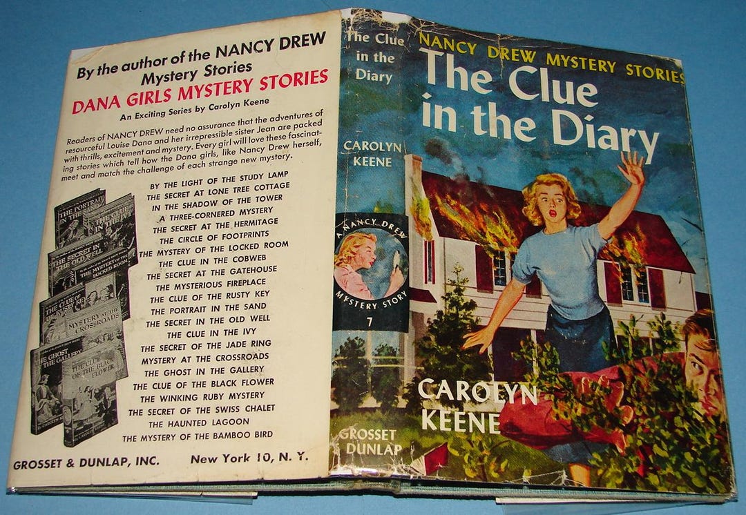 Nancy Drew #7 Clue in the Diary Original Text DJ - Etsy