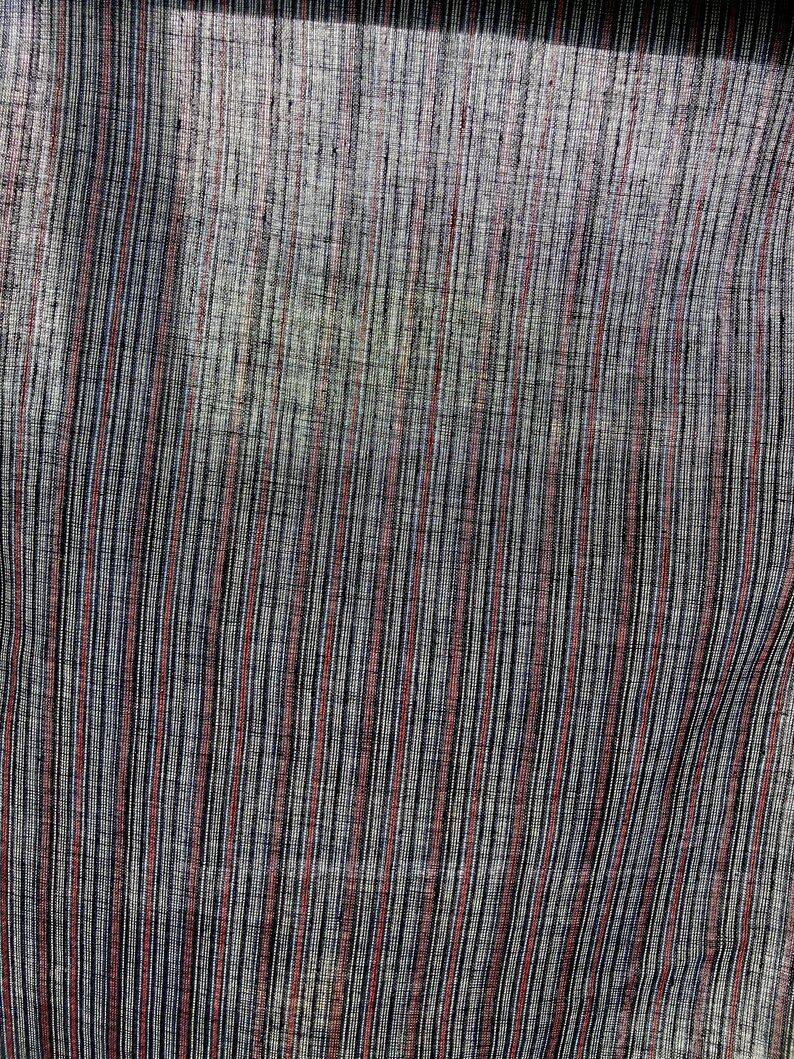 Japanese Cotton Kimono Textile / Shima 縞 / Kusaki Zome Indigo Aizome ...