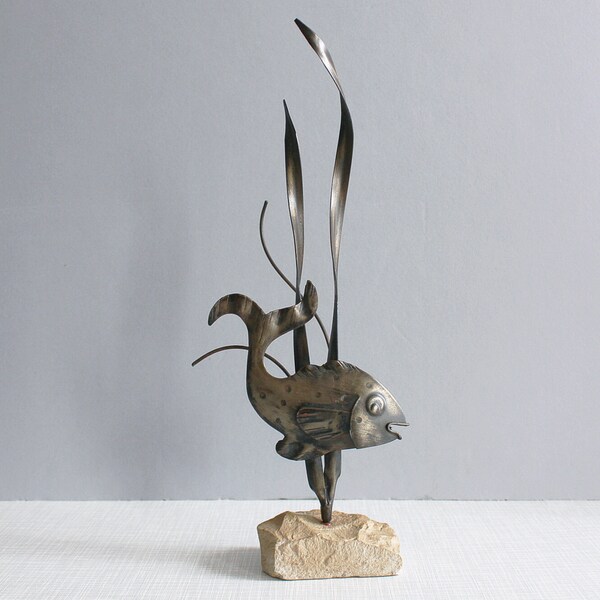 Metal Fish Sculpture - Etsy