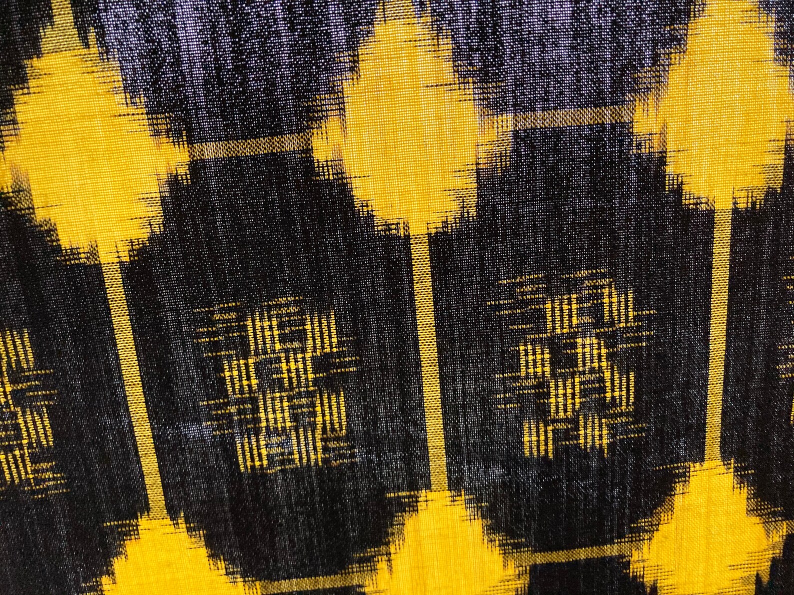 Japanese Vintage Wool Kimono Textile / Fabric Ikat Kasuri 絣 / - Etsy