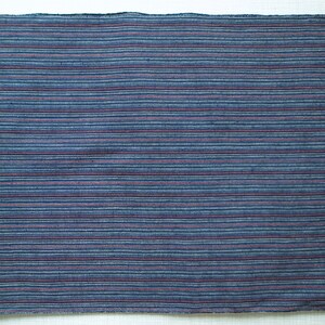 Japanese Cotton Kimono Textile / Shima 縞 / Kusaki Zome Indigo Aizome ...