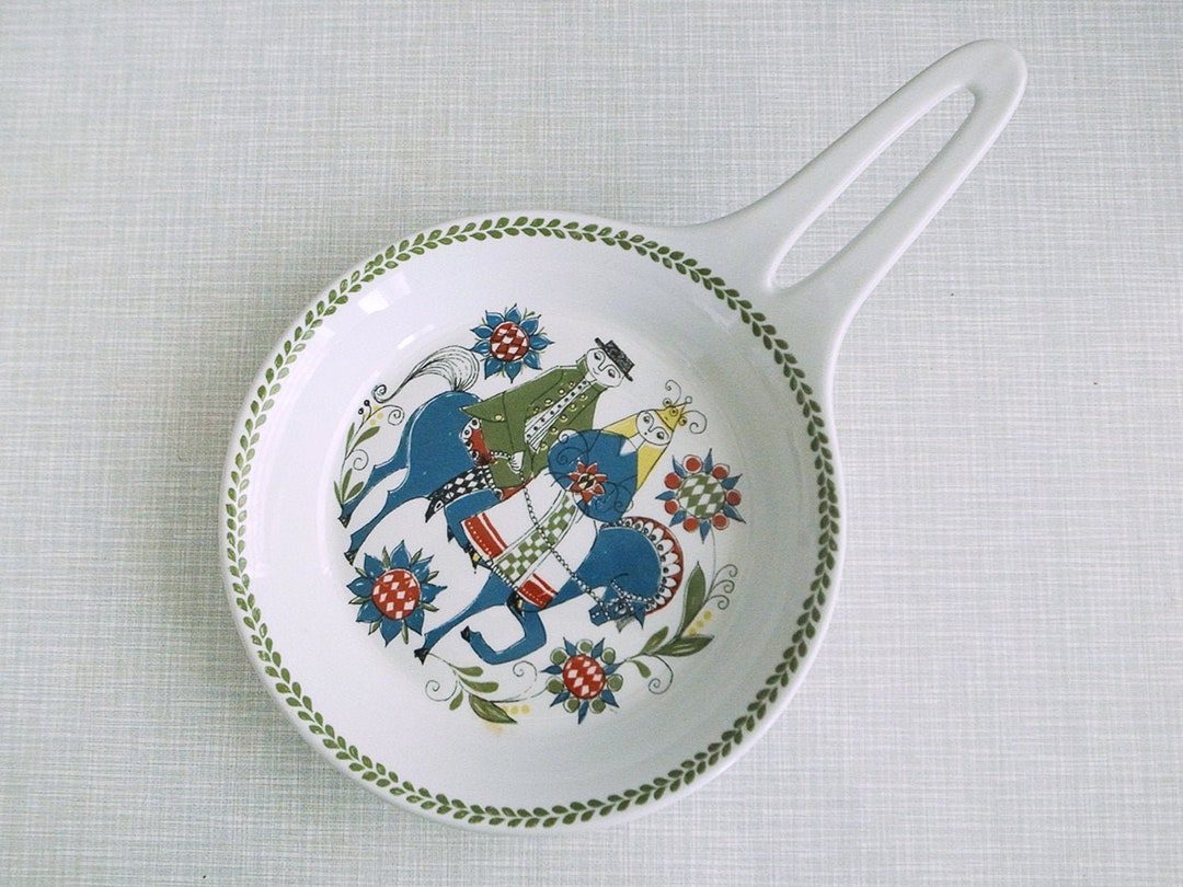 Buy Norwegian Vintage Figgjo Flint Pottery Skillet - Saga - / 60's ...