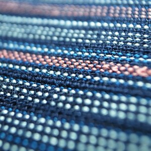 Japanese Cotton Kimono Textile / Shima 縞 / Kusaki Zome Indigo Aizome ...