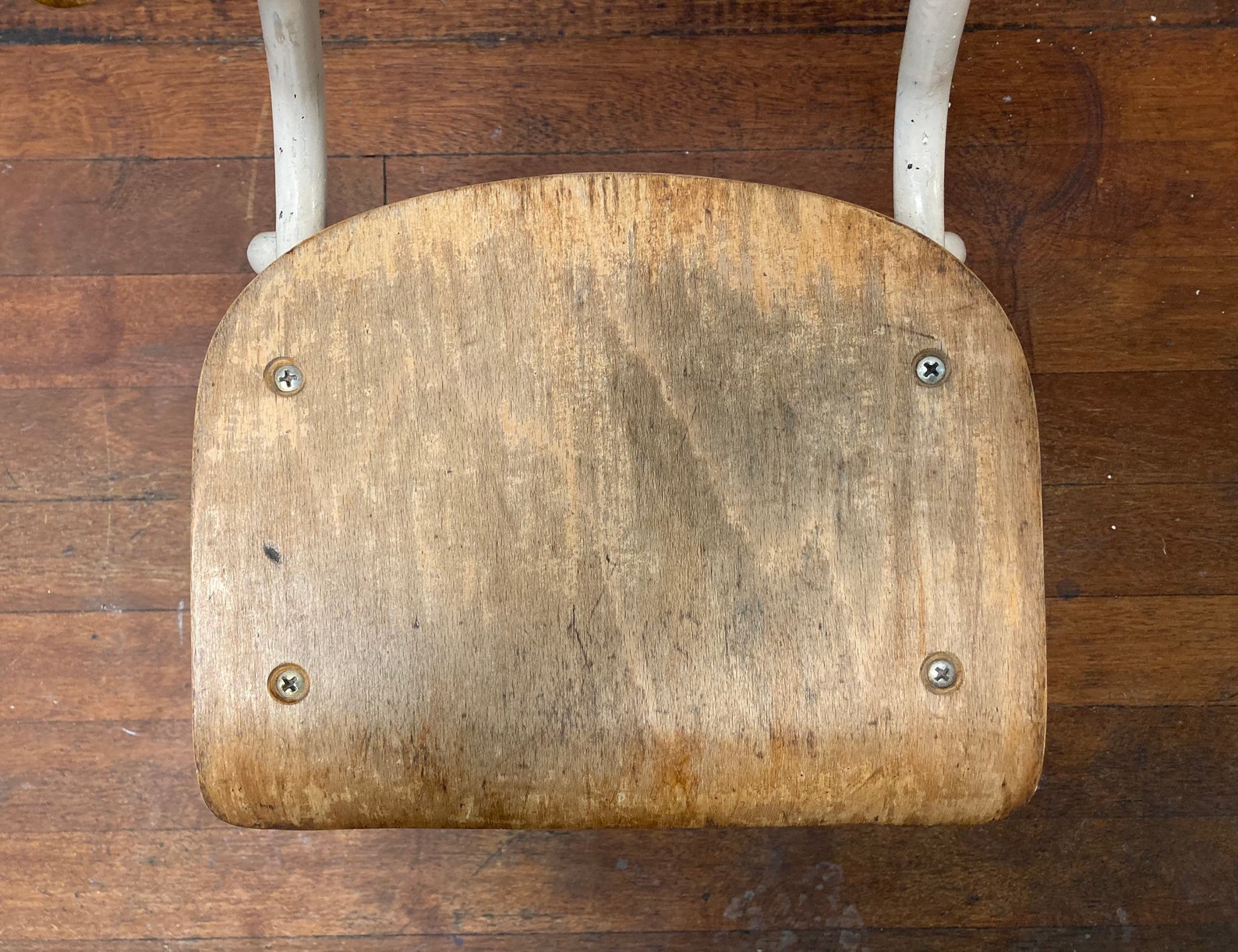 Vintage Children's Chair Early Elementary School Kindergarten Stool ...