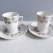 Dutch Vintage Set of 2 Porcelain Coffee / Tea Cup and Saucer - Etsy