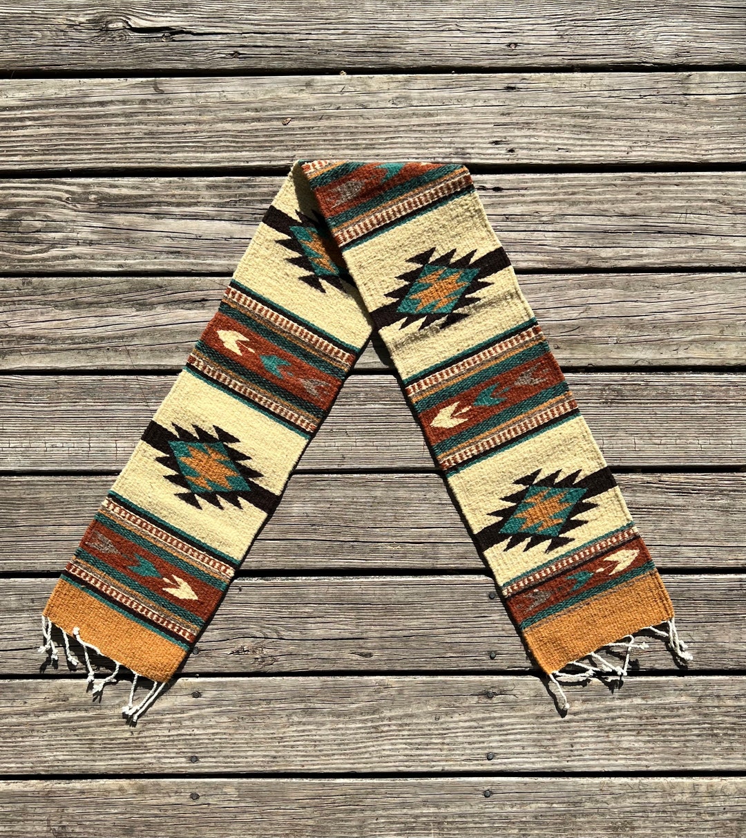 Zapotec Southwest Wool Table Runner / Wall Tapestry Measuring - Etsy