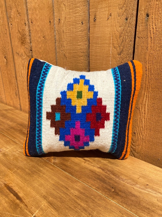 Southwestern Style Zapotec Wool Throw Pillow 12 X 10 in | Etsy