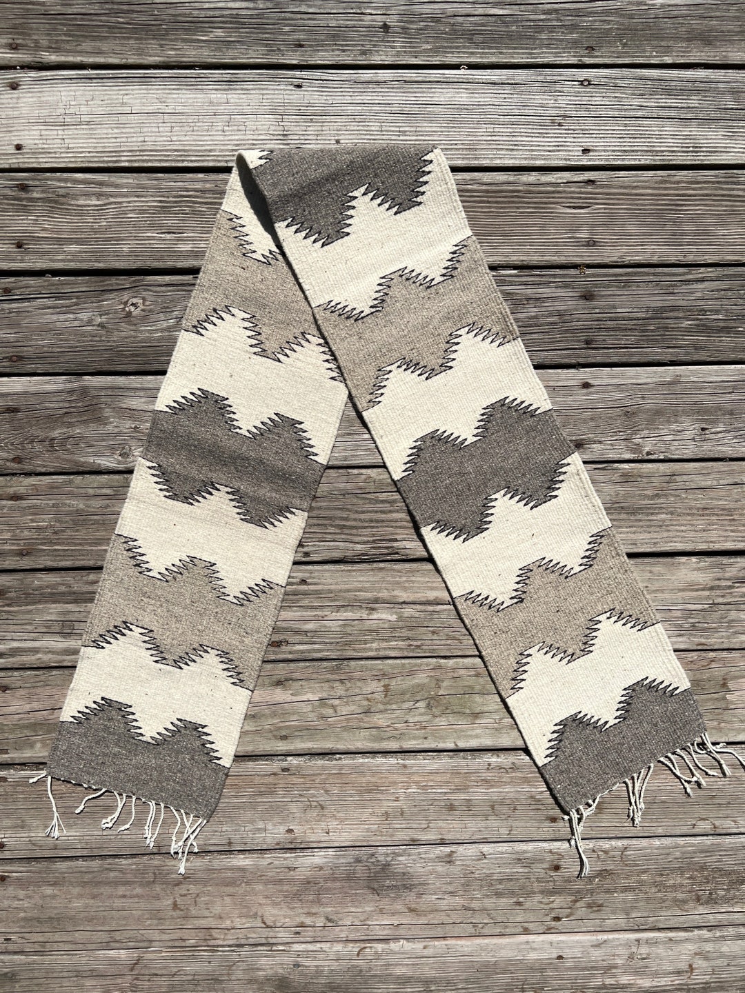 Zapotec Southwest Wool Table Runner / Wall Tapestry Measuring 78 X 10 ...