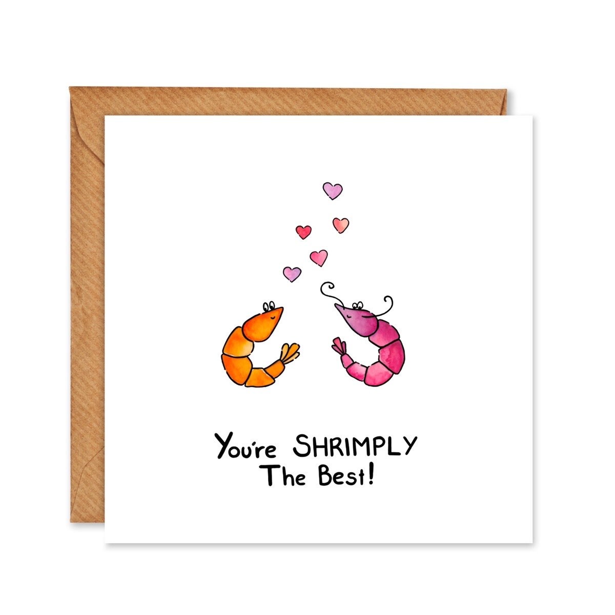 You're Shrimply the Best Card Birthday/i Love You/ Anniversary ...