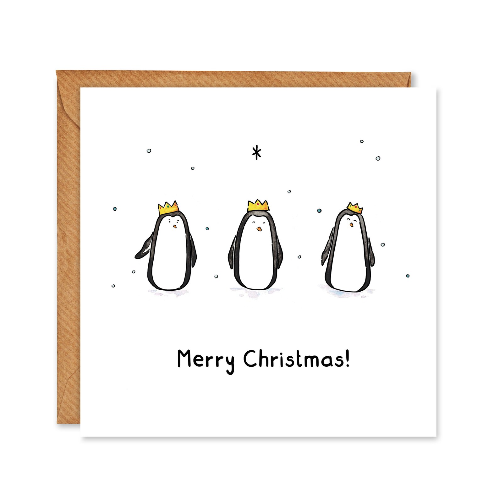 Cute Penguin Christmas Cards (merry Christmas)- Pack of 6 or Individual ...